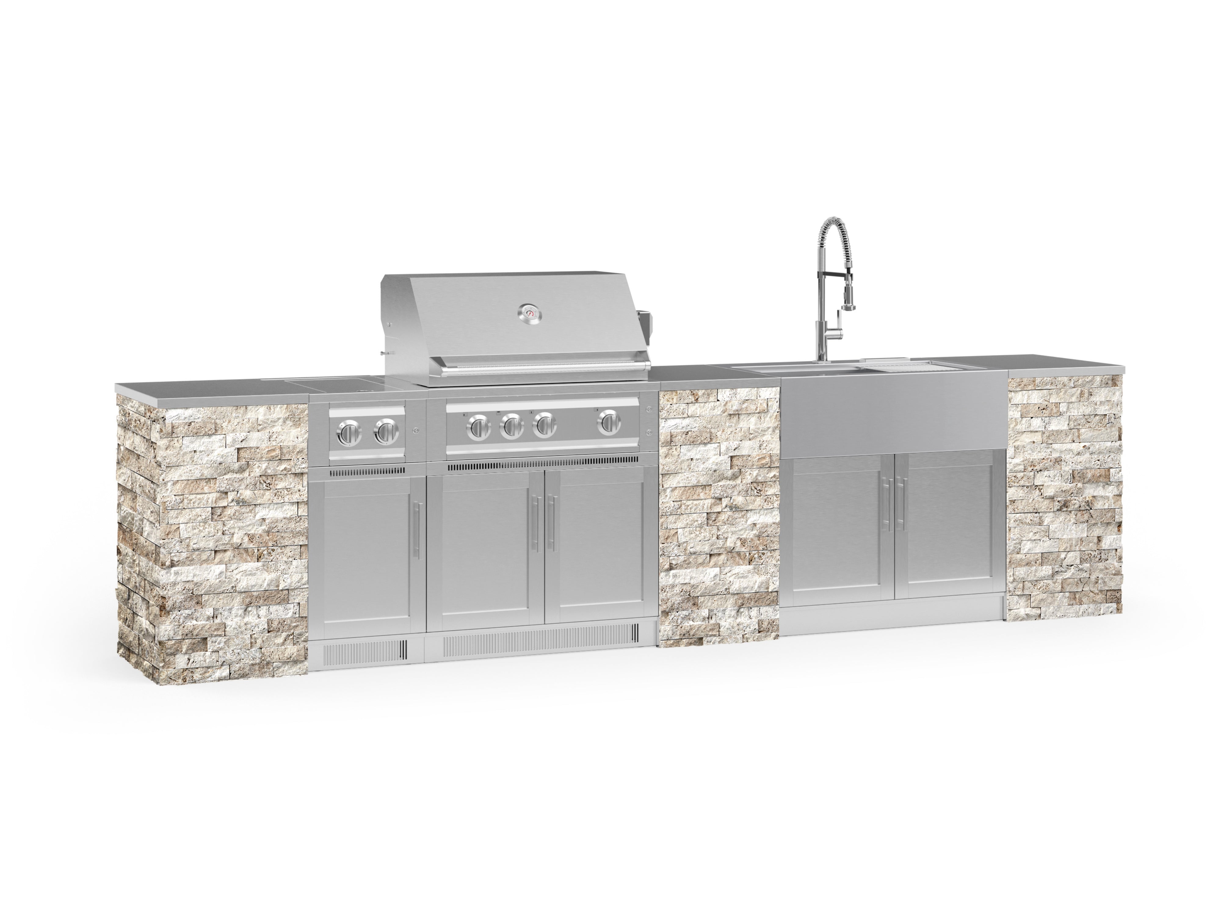 NewAge Products Signature Series Grill Island - 11PC Modular Outdoor K
