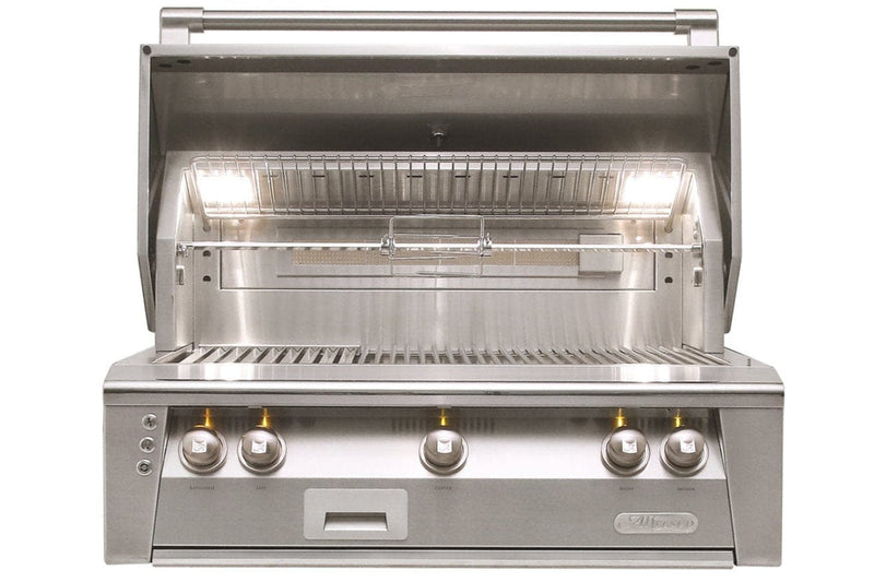 Alfresco 36” Built-In Luxury Gas Grill with SearZone / Stainless Steel ...