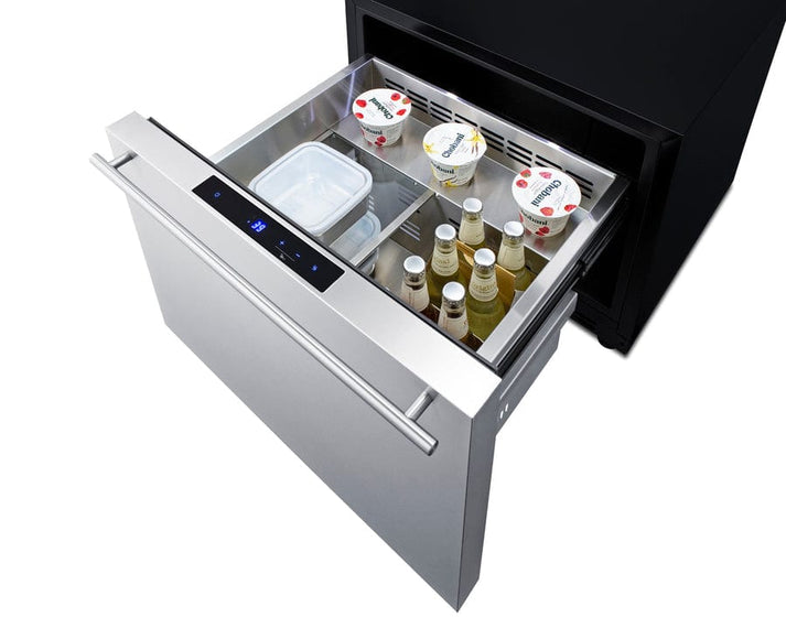 Summit 24" Wide Built-In Outdoor Drawer Refrigerator / 2.0 cu.ft. Capa