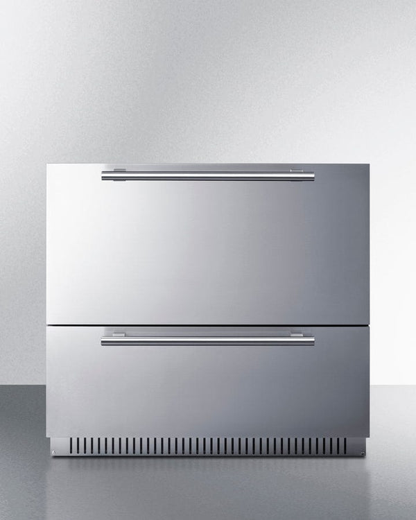 Summit 36" Wide Outdoor 2-Drawer All-Refrigerator / 7.15 cu.ft ...