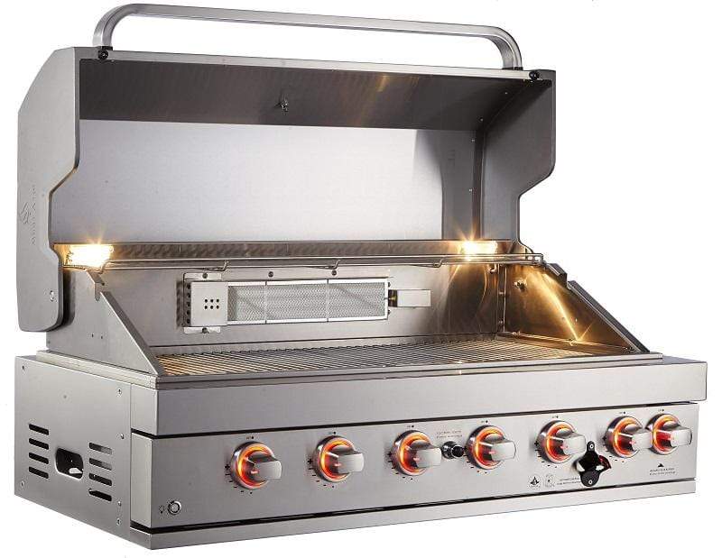 Mont Alpi 805 Built-In Gas Grill / 6-Burner Grill, Infrared Back Burner ...