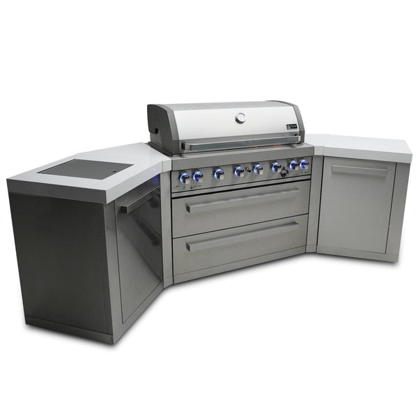 Mont Alpi 805 Island with Two 45 Degree Corners / 6-Burner Grill, 2 ...