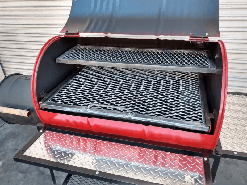 Moss Grills Red Hot Barbecue Smoker with Offset Firebox Grill / #101-1 ...