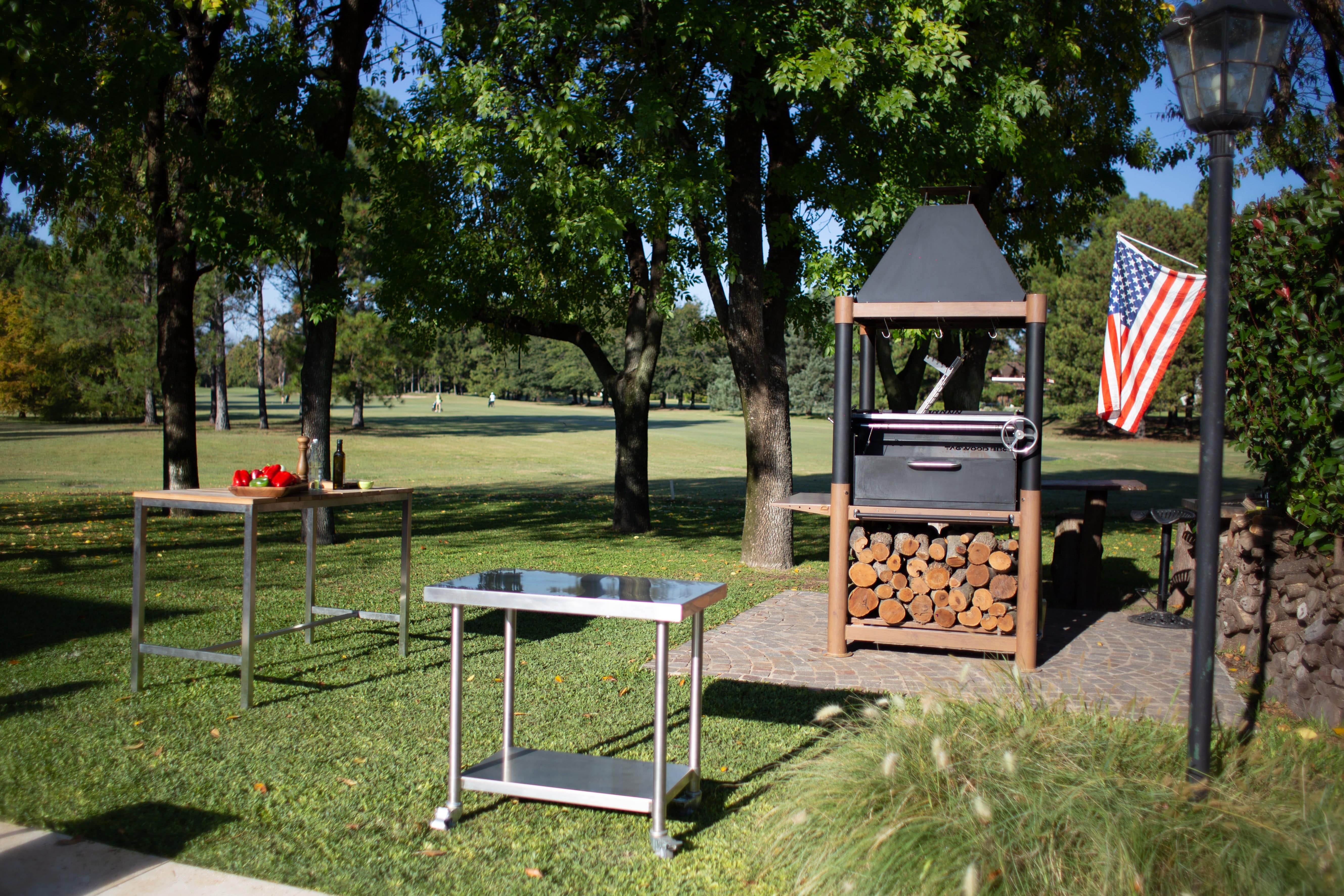 Tagwood BBQ Argentine Santa Maria Style Wood Fire & Charcoal Gaucho Gr